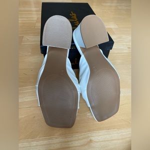 Lulus | Shoes | Nwot Lulus White Slideon Block Heels | Poshmark